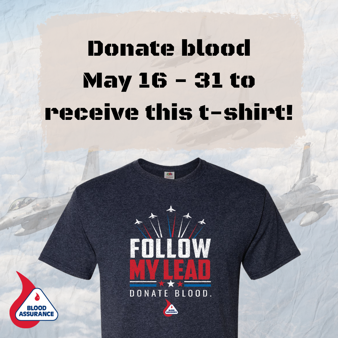 Follow My Lead: Donate Blood and Get the Shirt - Blood Assurance